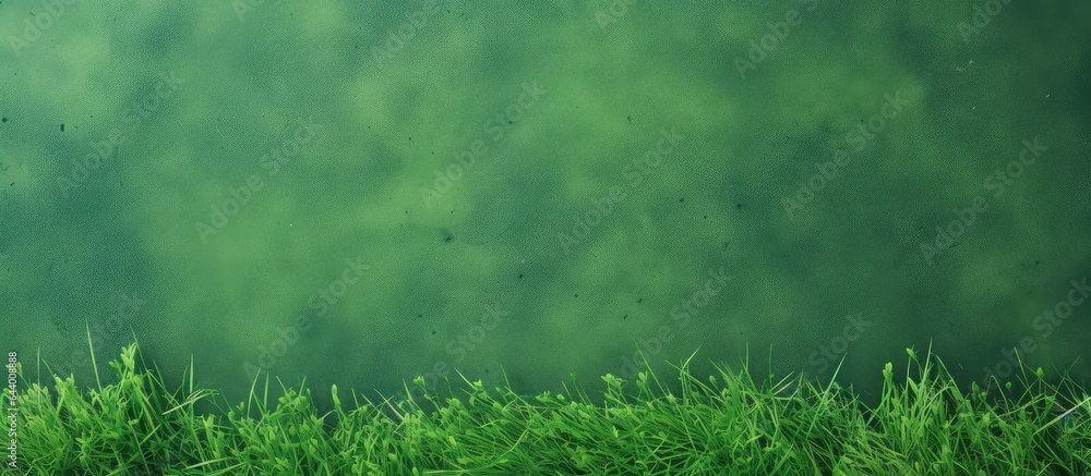 Design your message with green grass as a frame isolated pastel ...