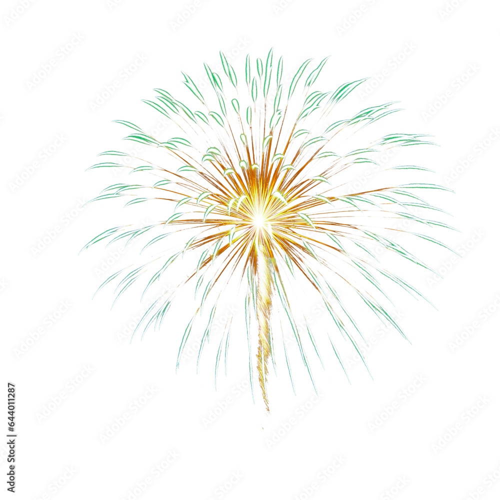 Firework Isolated on transparent background png. Firework frame for new ...