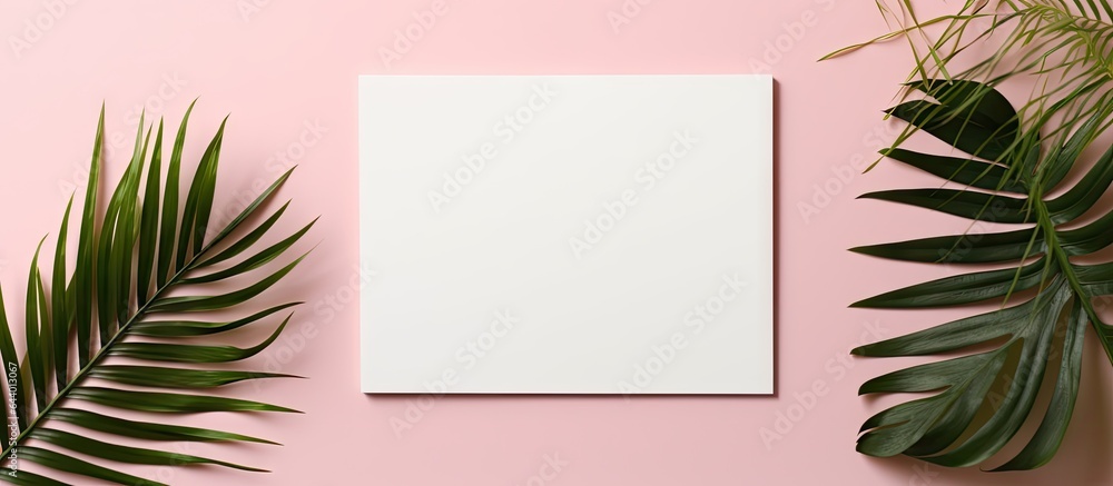 Front view rendering of A4 sized album on a isolated pastel background ...