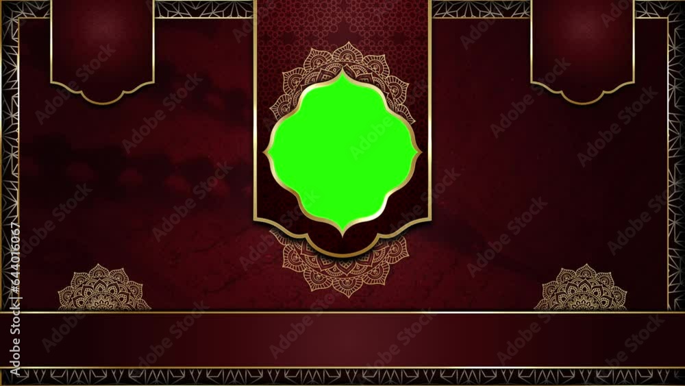 Animated Islamic background for designing Holy Quran recitations ...