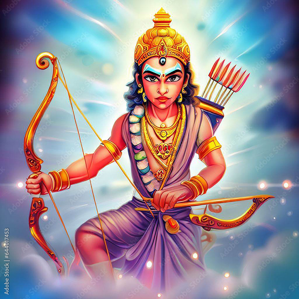 Figure of Indian mythological history Stock Illustration | Adobe Stock
