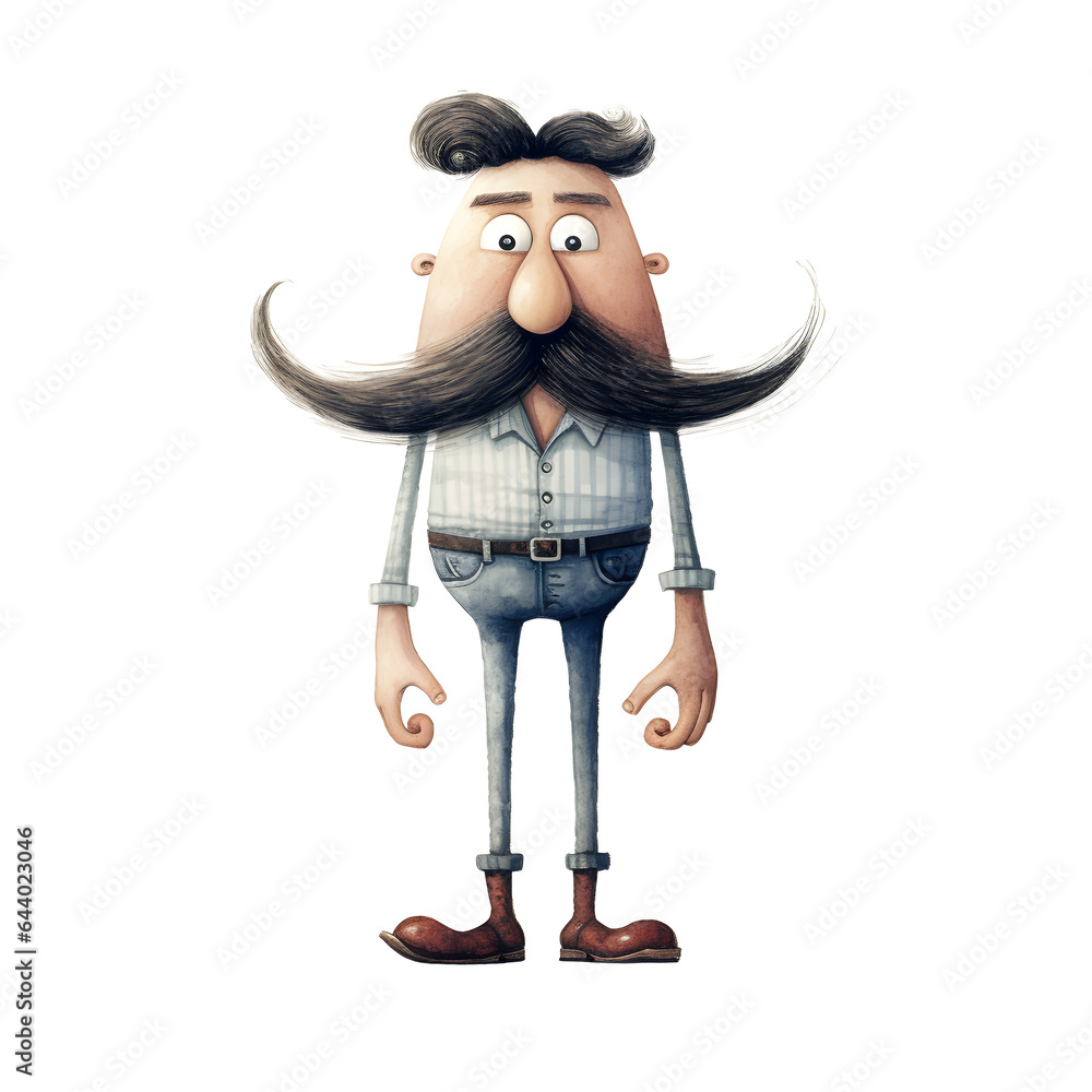 personnage moustachu pour le Movember, mois de la moustache - fond ...