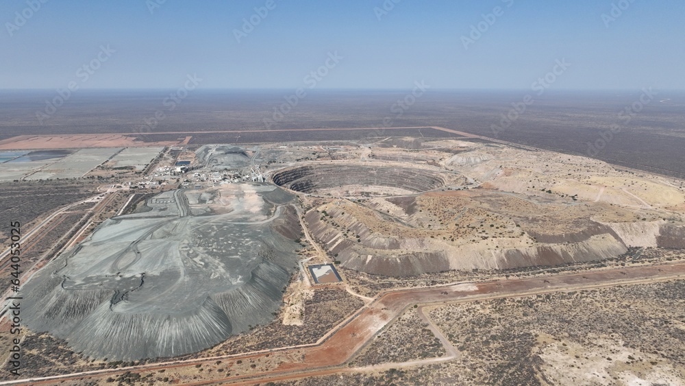 Debswana Letlhakane Diamond mine, Botswana, Africa Stock Photo | Adobe ...