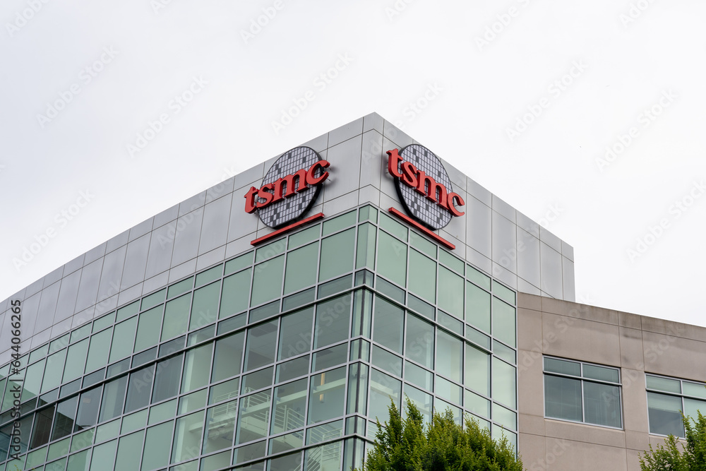 TSMC North America headquarters in San Jose, California, USA on June 10 ...