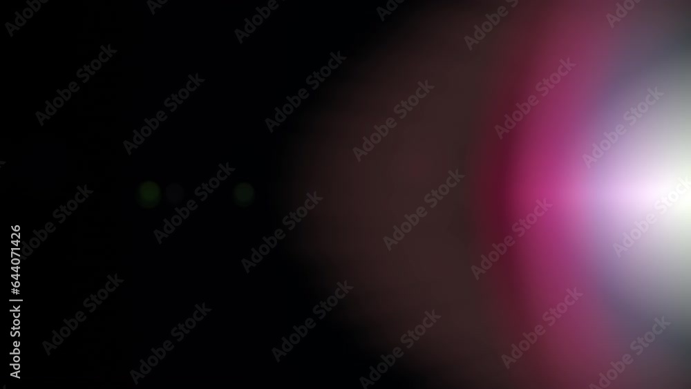 Abstract loop blurred colorful optical flare light shine animation ...