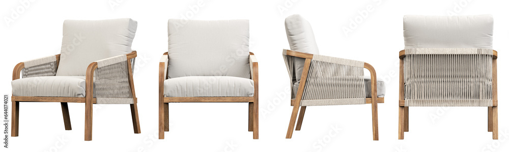 Cut out furniture interior armchair contemporary living room on ...
