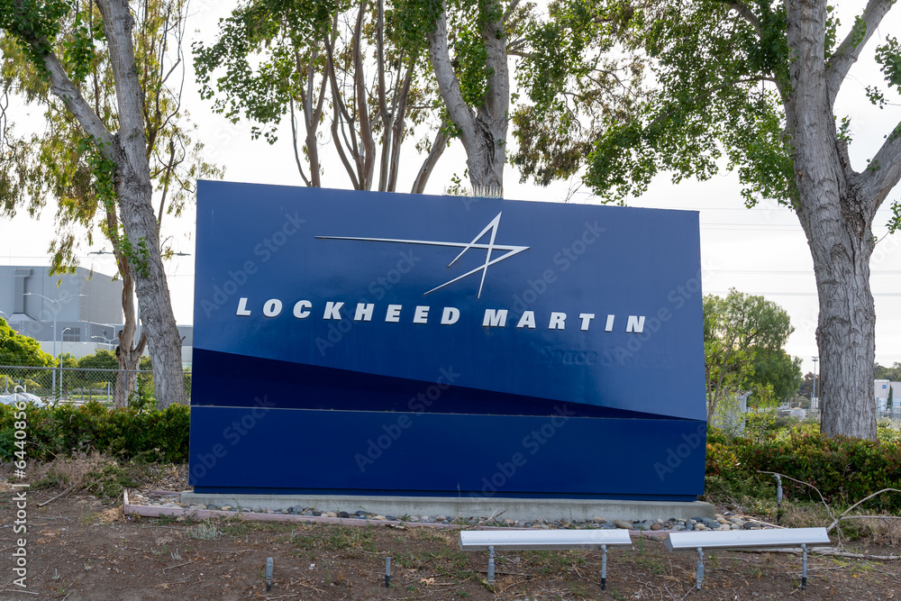 Lockheed Martin ground sign is seen at the company's facility in ...