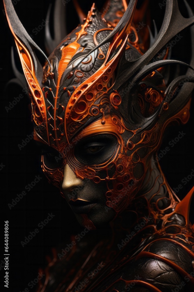 On halloween night, a mysterious woman clothed in a striking masque ...