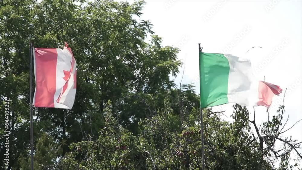 canadian canada flag and worn ripped italy italian flag or ireland ...