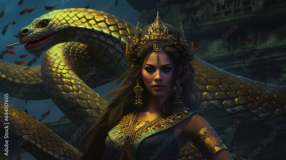 Divine Serpents: Artistic Portrayals of Nagas Queen, the Serpent ...