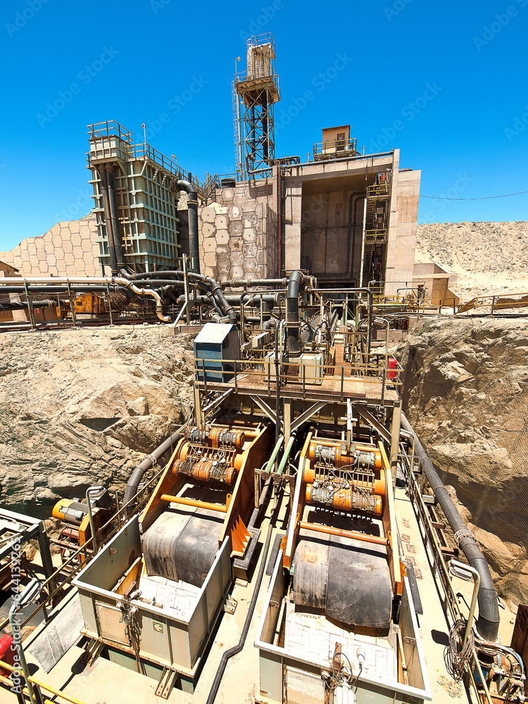 Old diamond mine at Elizabeth Bay ghost town, Namibia, Africa. Stock ...