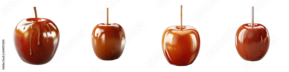 Caramel Apple clipart collection, vector, icons isolated on transparent ...