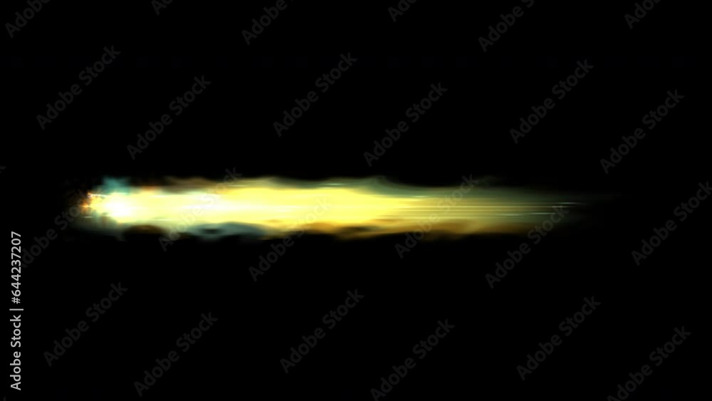 Vidéo Stock Video of anime styled rocket exhaust or ionic propulsion ...