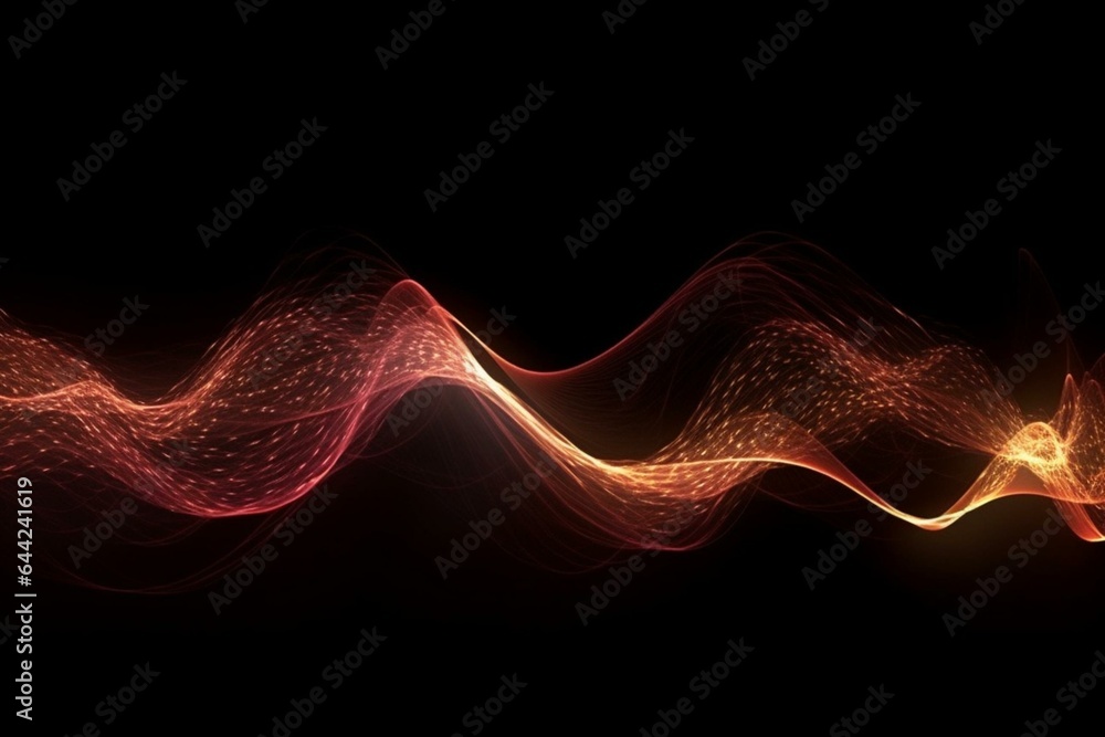 Dynamic animated electric lines in bright motion with flashing curves ...