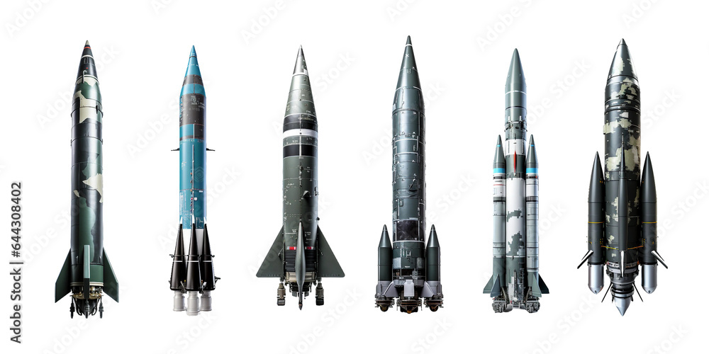 Missile, transparent background, isolated image, generative AI Stock ...