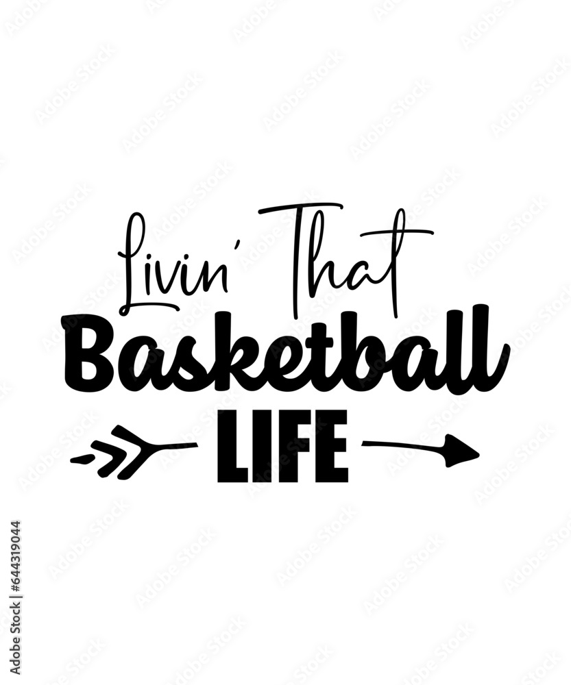 Basketball SVG Bundle, Vector Printable Clipart Cut Files, Love ...