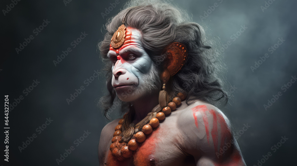 Lord hanuman who is a living god Stock Illustration | Adobe Stock