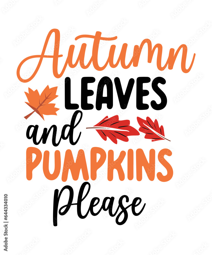 Vecteur Stock Fall SVG Cutting Files,Fall SVG Bundle,Fall Quotes Bundle ...