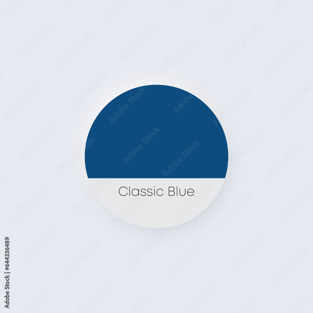 Classic Blue Color Chart Print Test Page Color Numbers Or Names Stock Vector Adobe Stock