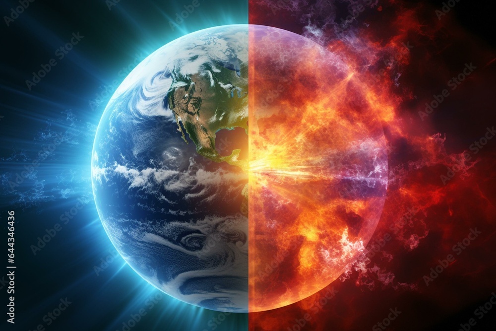 Explaining the depletion of the ozone layer. Generative AI Stock ...
