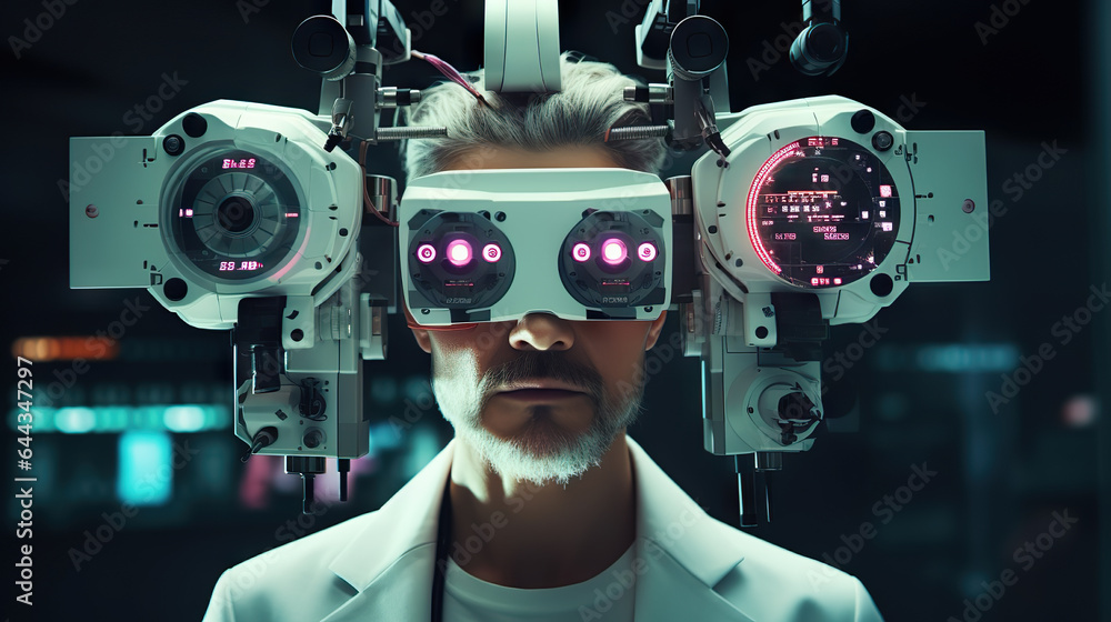 Cutting-Edge Eye Care Innovative Ophthalmoscope Research in a Modern ...