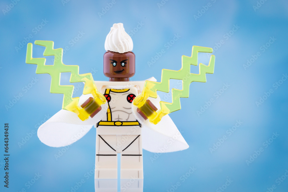 Dortmund - Deutschland 1. September 2023 Lego Minifigure Storm aus der ...