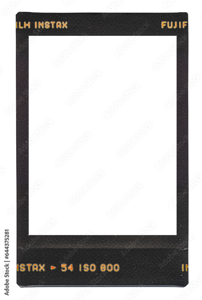 Instax Photo Polaroid Film Frame Overlays. Isolated PNG Textures. Stock ...