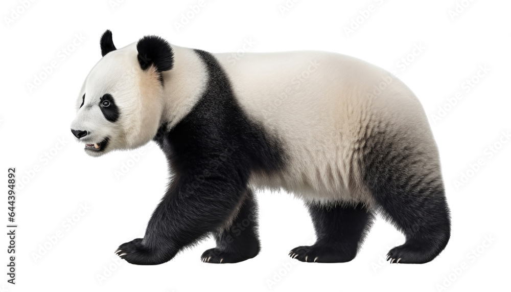 giant panda bear isolated on transparent background cutout Stock ...