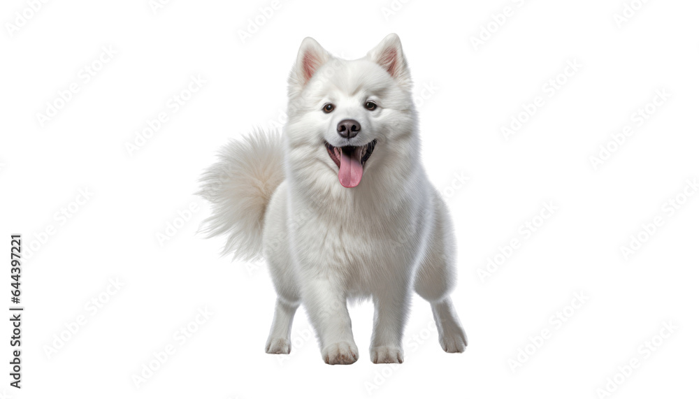 white dog isolated on transparent background cutout Stock Photo | Adobe ...