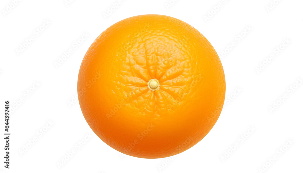 orange top view isolated on transparent background cutout Stock ...