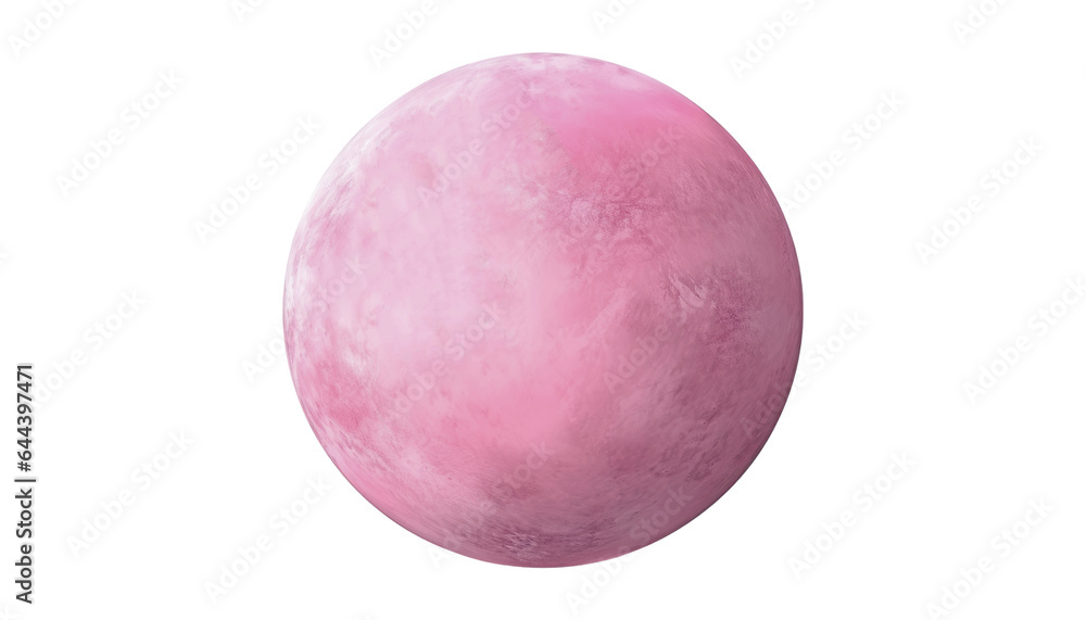 pink planet isolated on transparent background cutout Stock ...