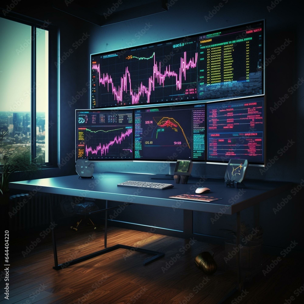 data visualization touch screen workspace forex stats stcks information ...