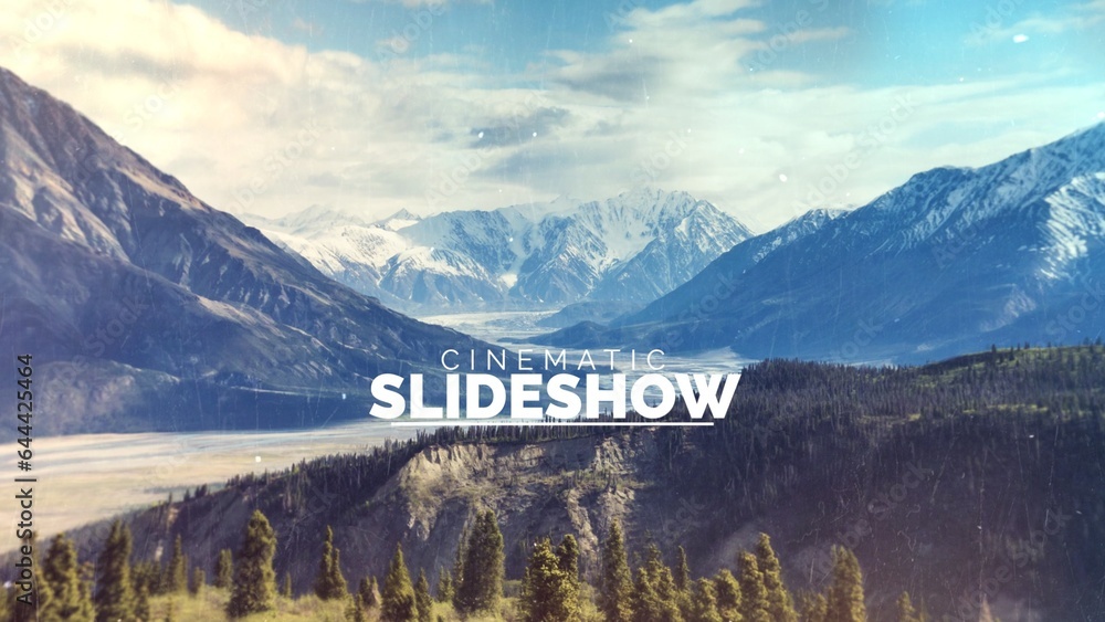 Cinematic Slideshow Display Stock Template | Adobe Stock