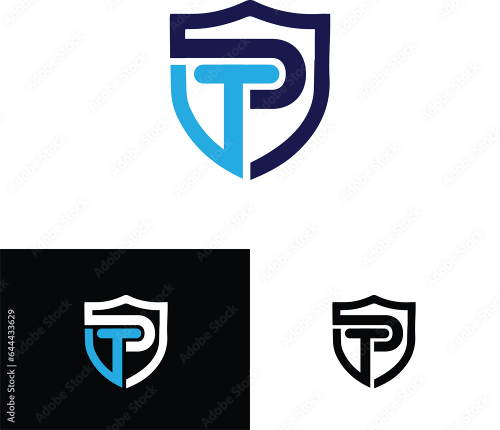 TP Abstract initial letter alphabet logo design. TP logo, Letter T and ...