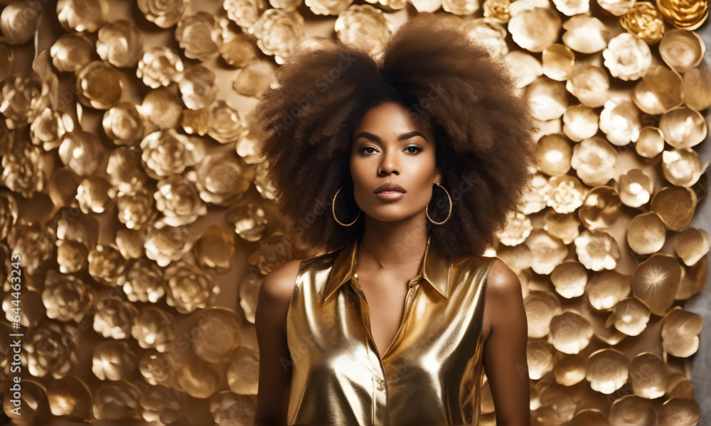 Beautiful black woman runway model fashion fame and lust and success ...