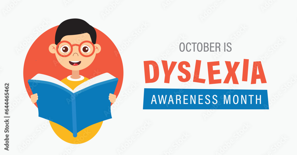 Poster Dyslexia awareness month ribbon banner – Wall Art | UkPosters