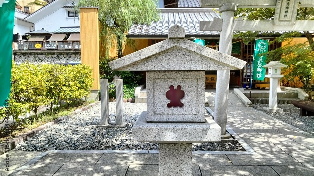 Gero hot spring town, frog shrine, Japan, Gifu Stock Photo | Adobe Stock