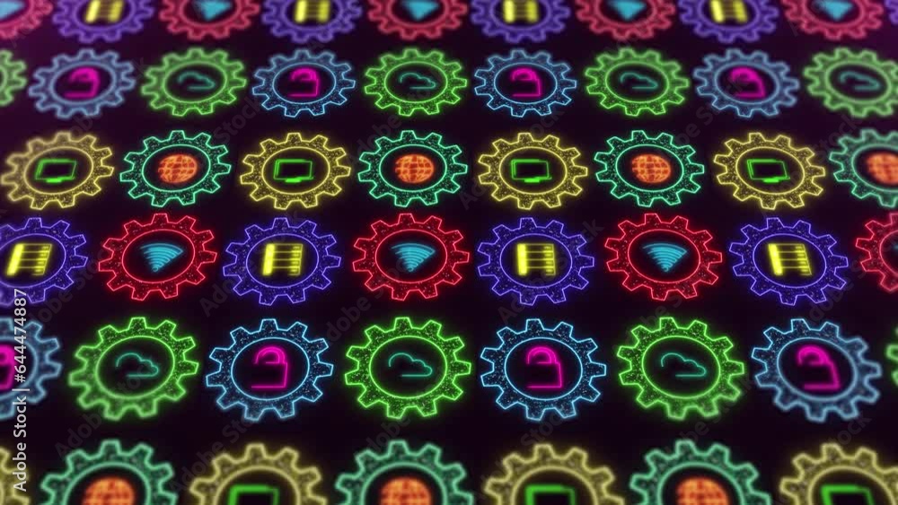 cyber Security Cloud Storage Server Data Background Gear Background And ...