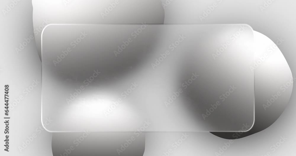 white glassmorphism style animated abstract motion graphics background ...