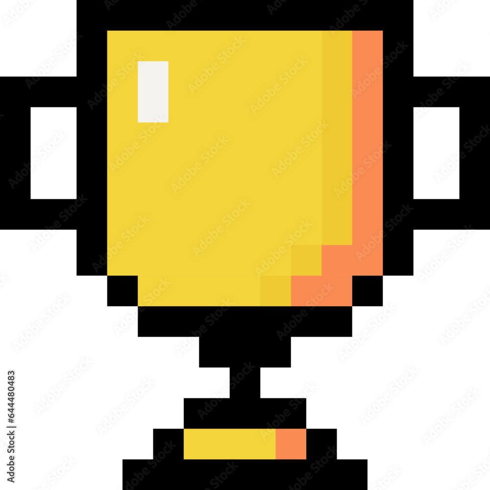 trophy pixel art 8 bit icon Stock Vector | Adobe Stock