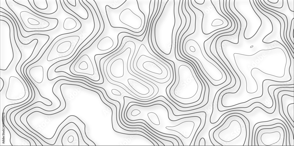 Contour map background. Vector geography scheme and terrain. Topography ...