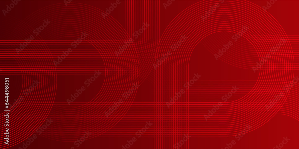Abstract red digital dynamic water drop wave on dark background ...