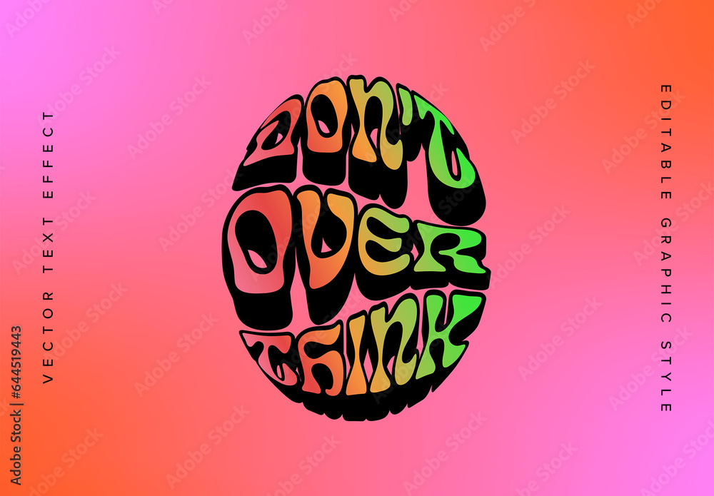 Warped Text Effect Mockup Stock Template | Adobe Stock