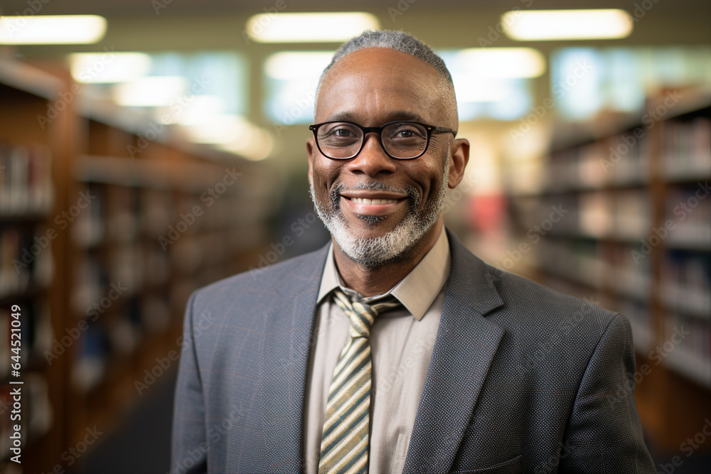 Generative AI photo of handsome happy man professional instructor ...