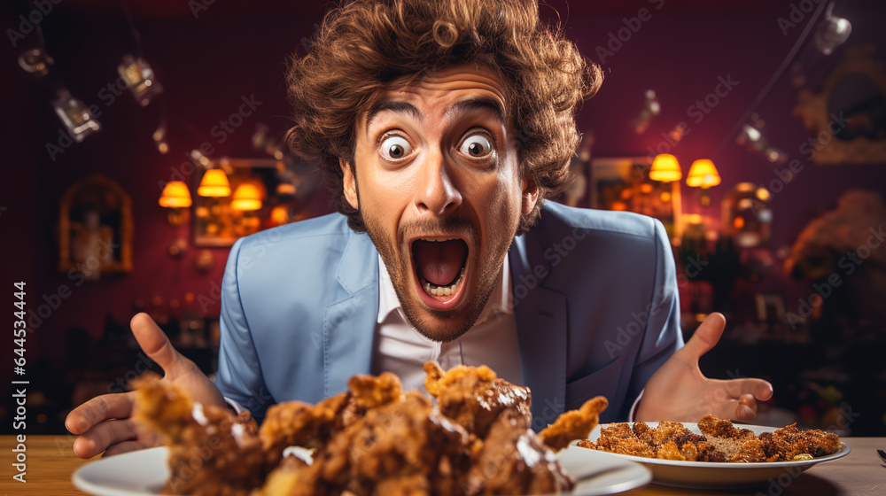 A Person with a Surprised Expression and a table full of brigadeiro ...