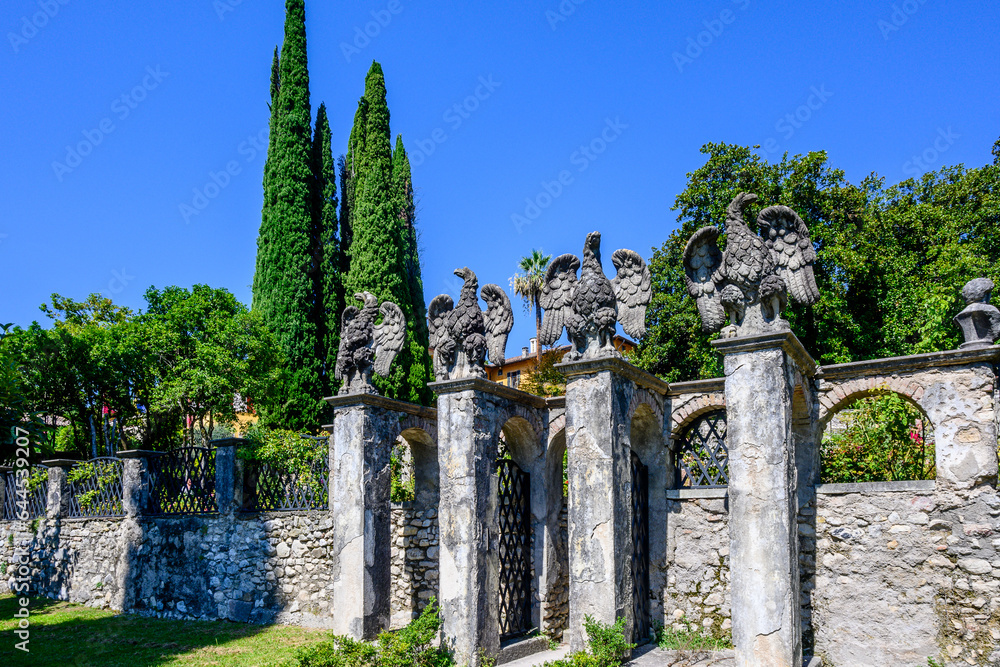 Vittoriale degli Italiani, villa di Gabriele D'Annunzio, Gardone Riviera, Salò, Lago di Garda ...