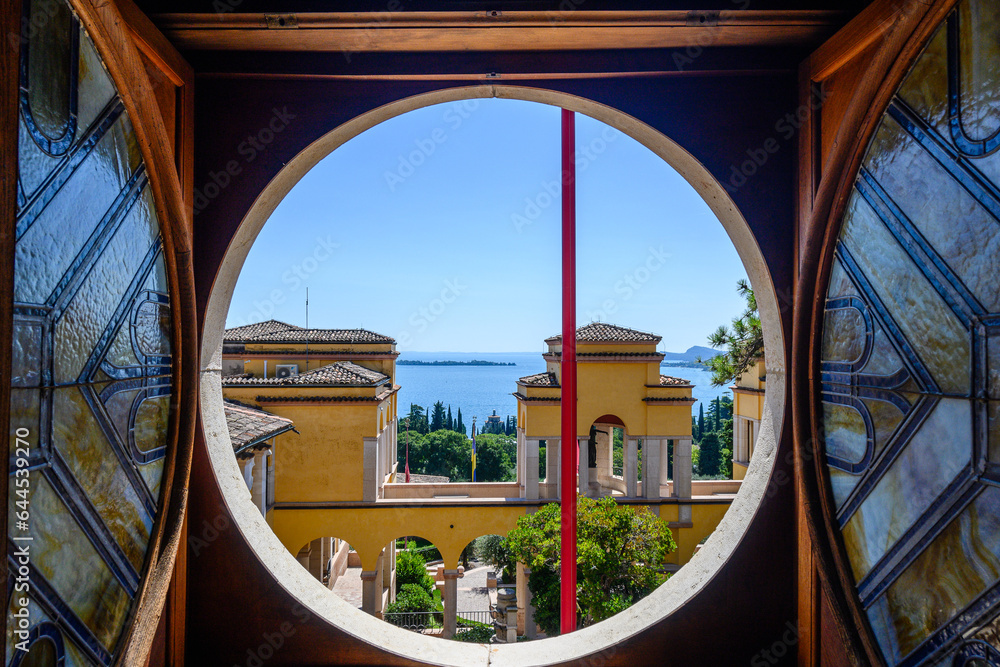 Vittoriale degli Italiani, villa di Gabriele D'Annunzio, Gardone Riviera, Salò, Lago di Garda ...