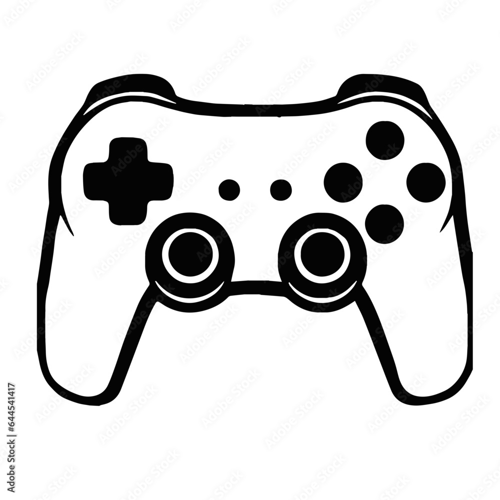 Vecteur Stock gamer controller split monogram name frame SVG PNG, gamer ...
