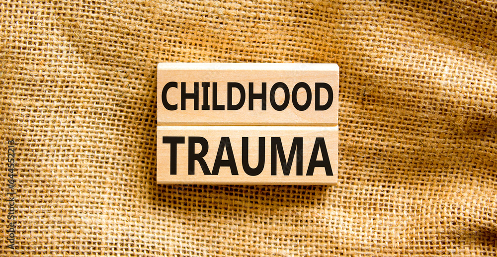Childhood trauma symbol. Concept words Childhood trauma on beautiful ...