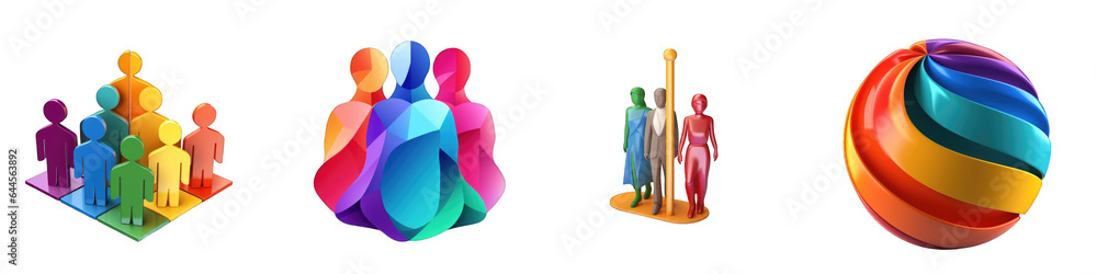 Diversity Equality and Inclusion clipart collection, vector, icons ...